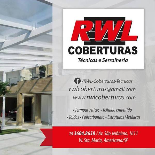 Rwl Coberturas tecnicas | Americana - São Paulo, Brazil Startup