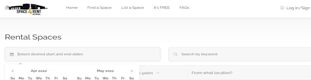 Space4Rent Network | Alberta Beach, AB, Canada Startup